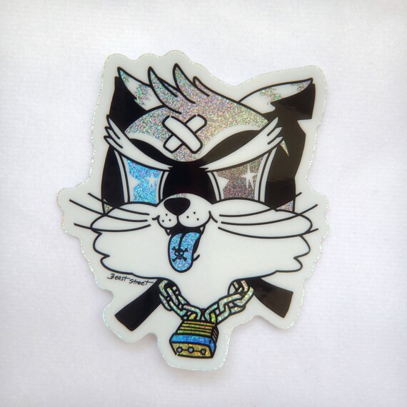 ROBBER RACOON STICKER - Etsy