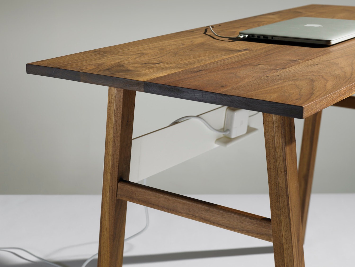 Modern Solid Walnut Desk - Etsy