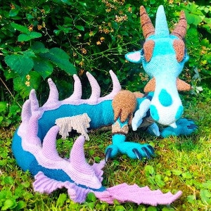 Crochet Pattern Water Dragon - Etsy