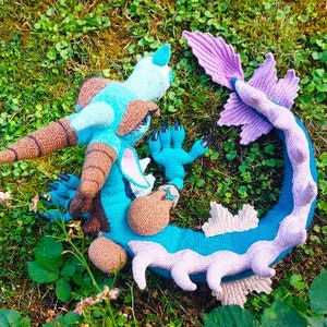 Crochet Pattern Water Dragon - Etsy