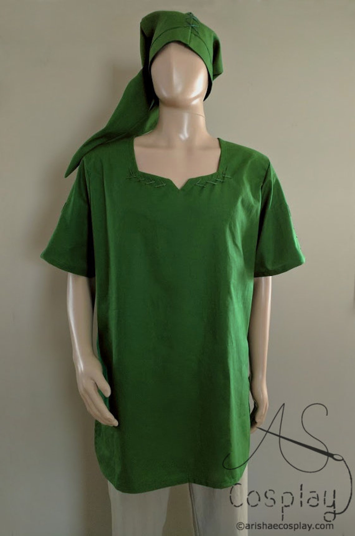 Adventurer Cosplay Green Tunic and Hat Any Size for Men or | Etsy