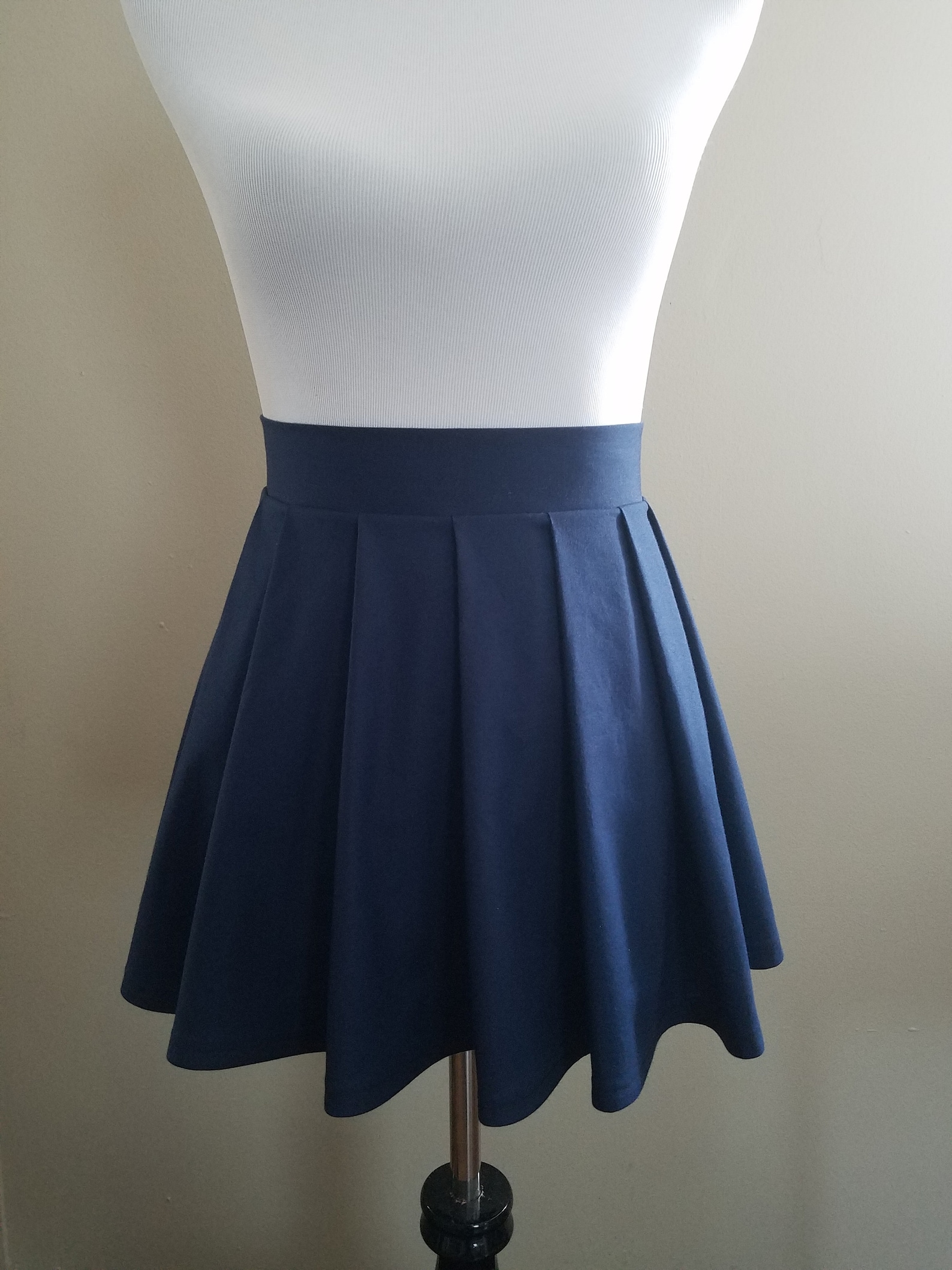 Pleat Mini Skirt With Loose Knife Pleats Custom | Etsy