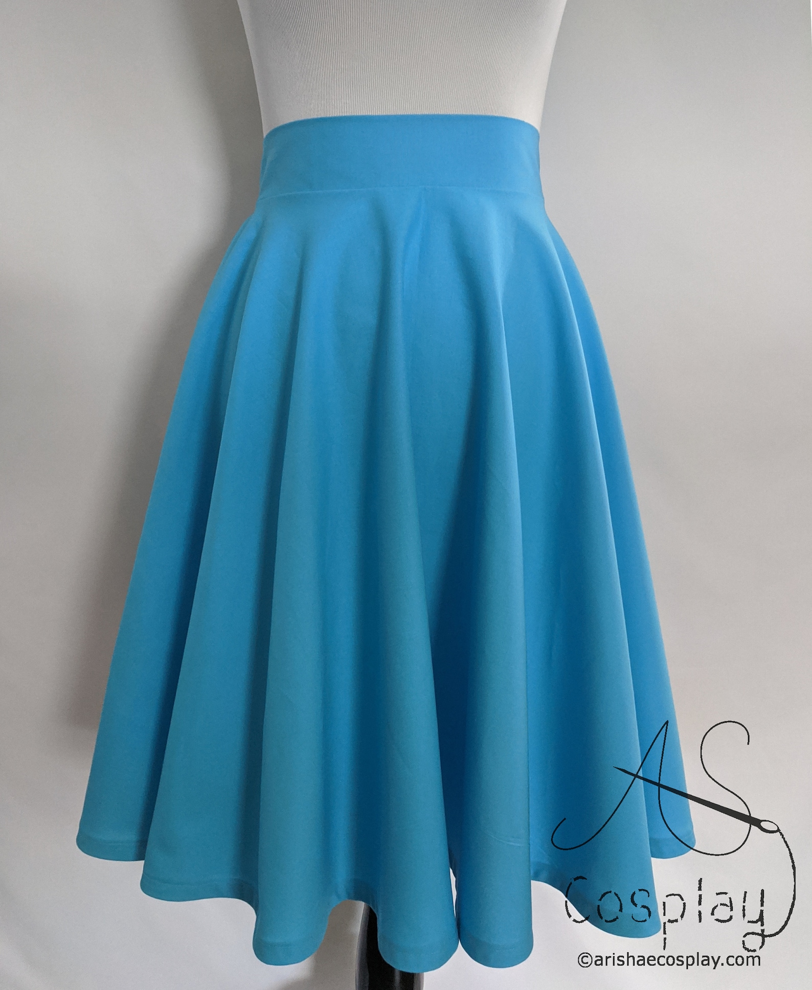 Midi Circle Skirt - Tea Length Full Skirt - Cotton Calf Length - All ...