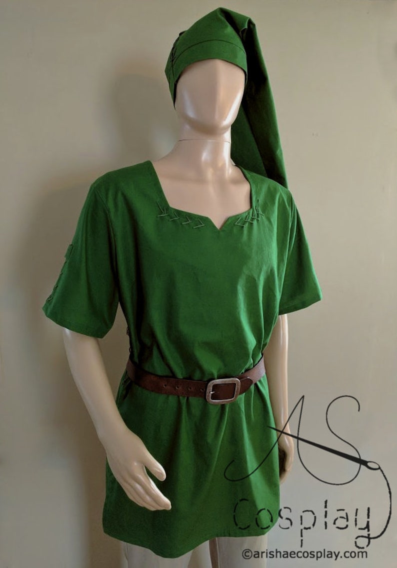 Adventurer Cosplay Green Tunic and Hat Any Size for Men or | Etsy