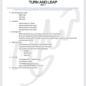 Jazz Technique Lesson Plan #2 Pushing the Basics - Etsy