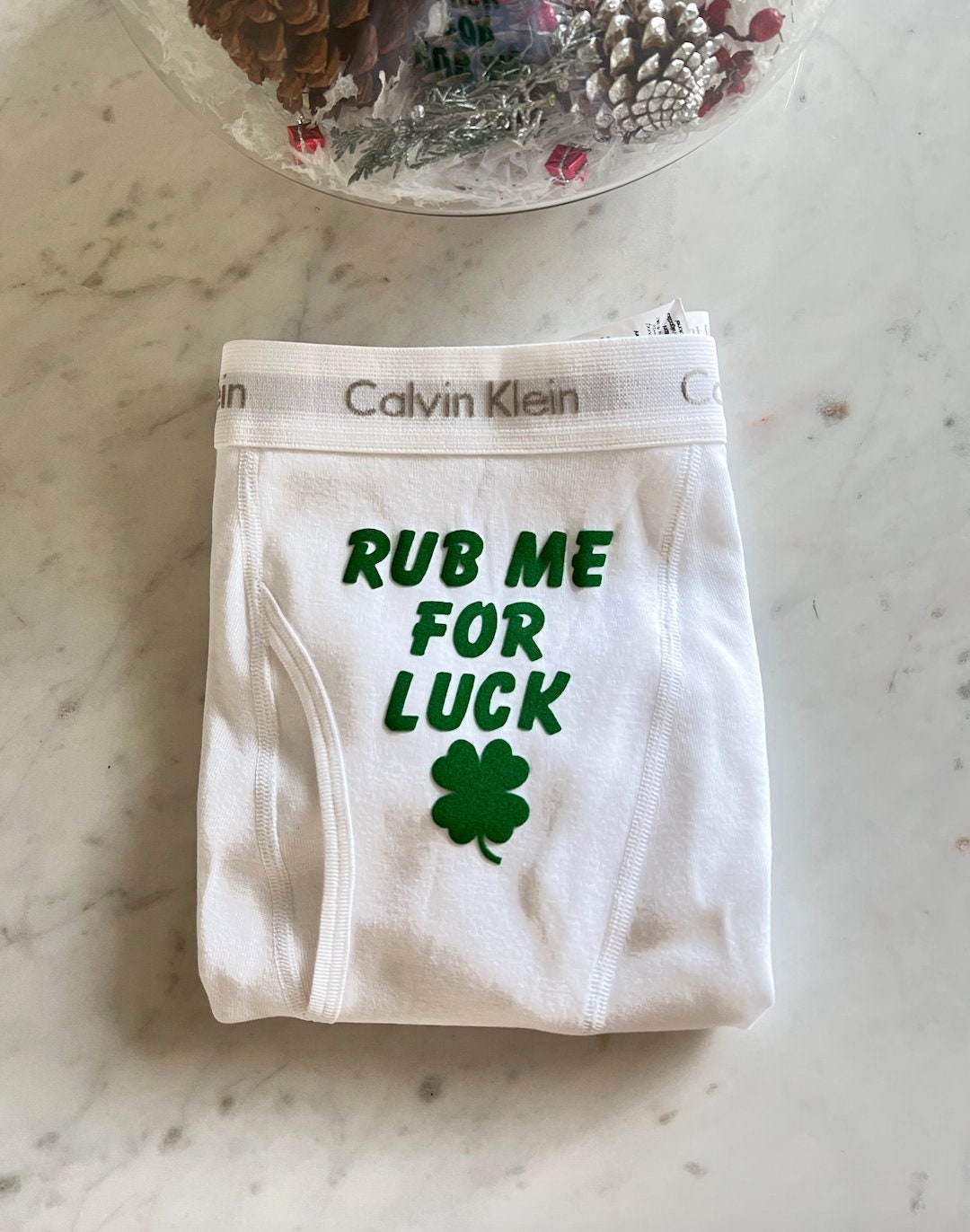 Rub Me for Luck Calvin Klein Boxer Briefs: St. Patrick's Day Gift - Etsy