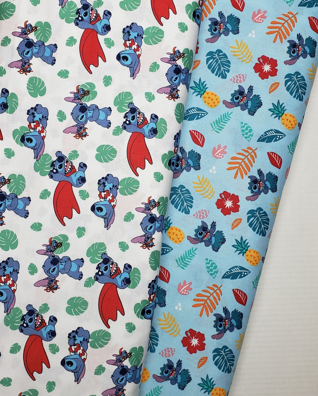 Disney Stitch Cotton Fabric - Etsy
