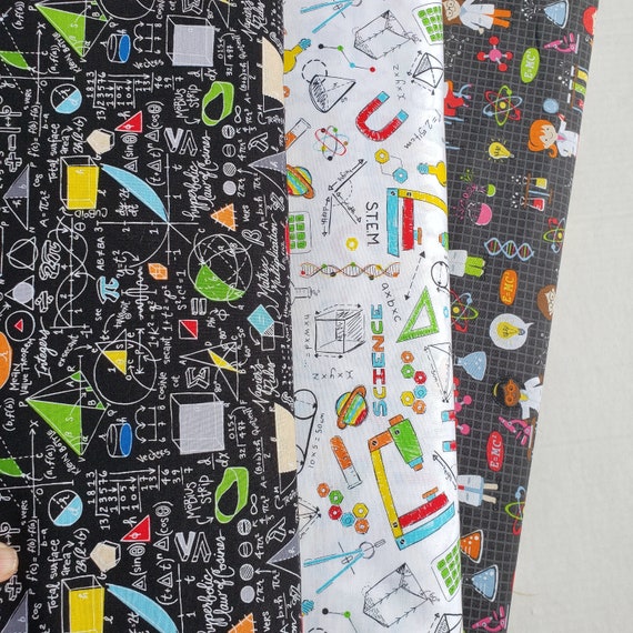 Math/science Cotton Fabric - Etsy