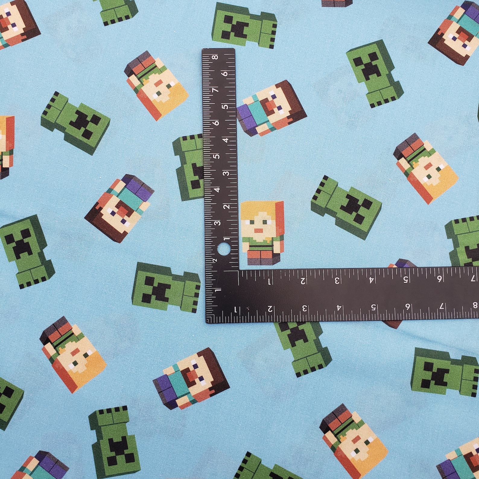 Minecraft Cotton Fabric - Etsy