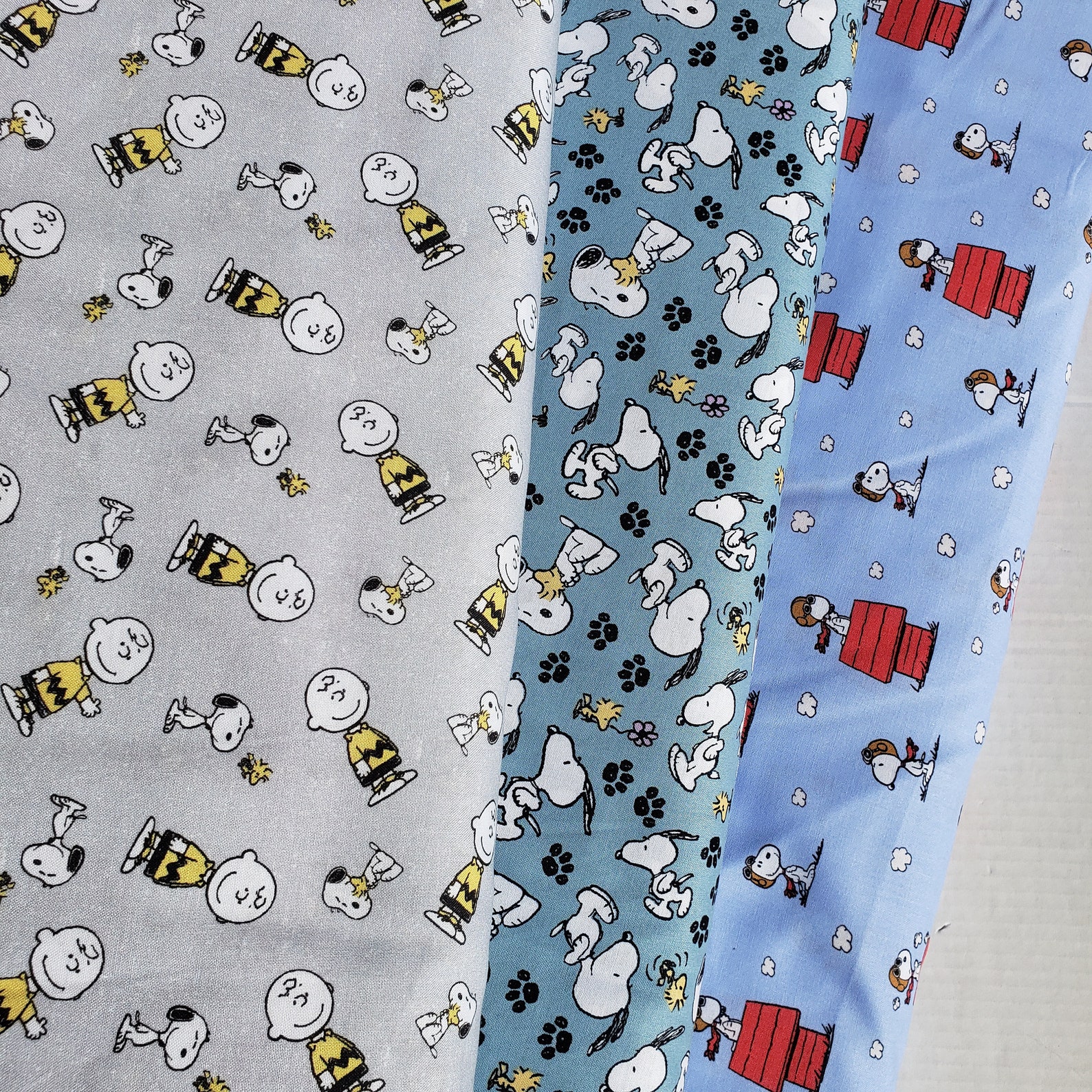 Snoopy Cotton Fabric - Etsy