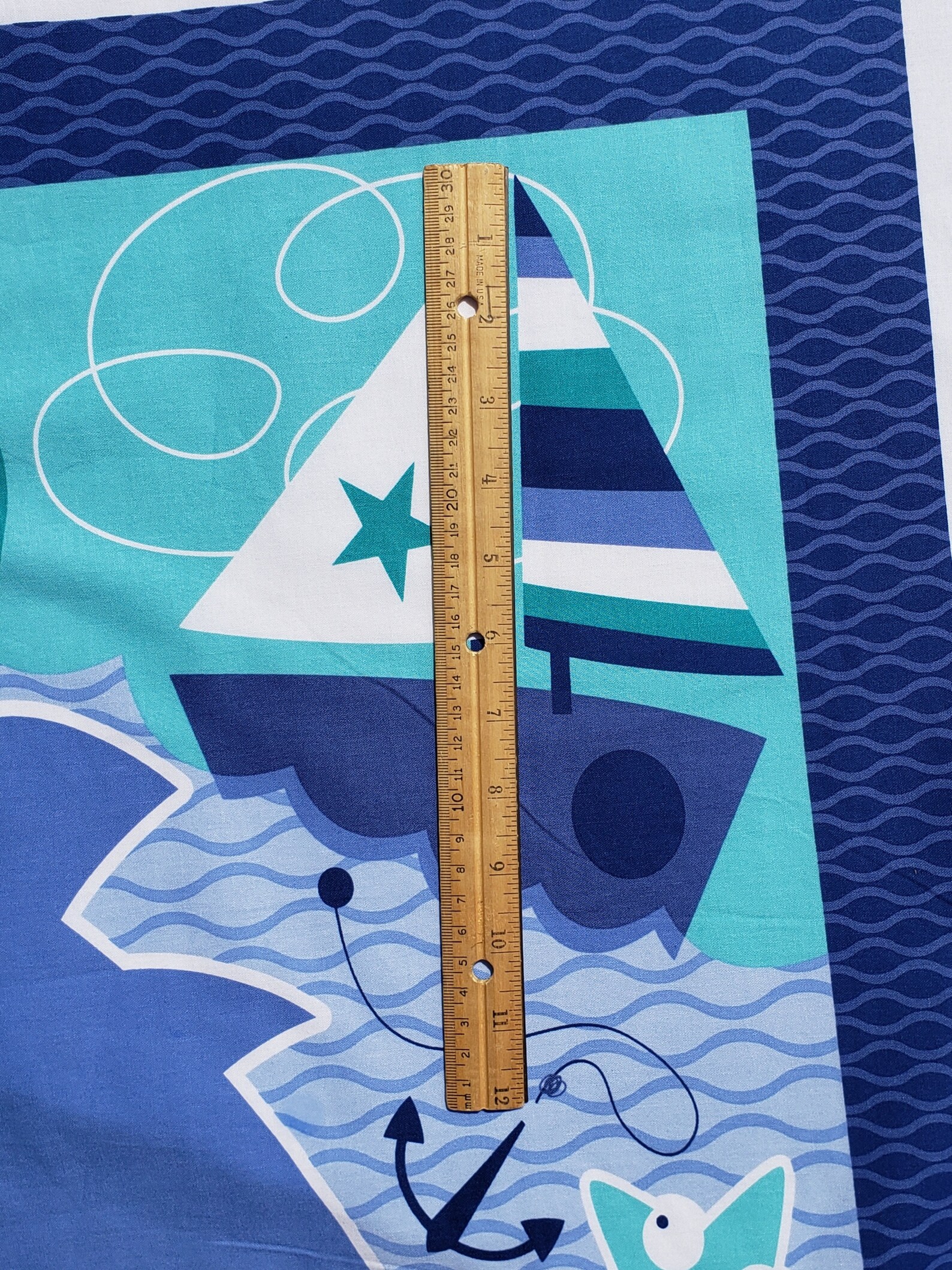 Sea Water Cotton Fabric - Etsy