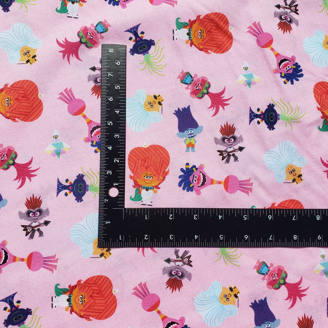 Trolls Cotton Fabric - Etsy