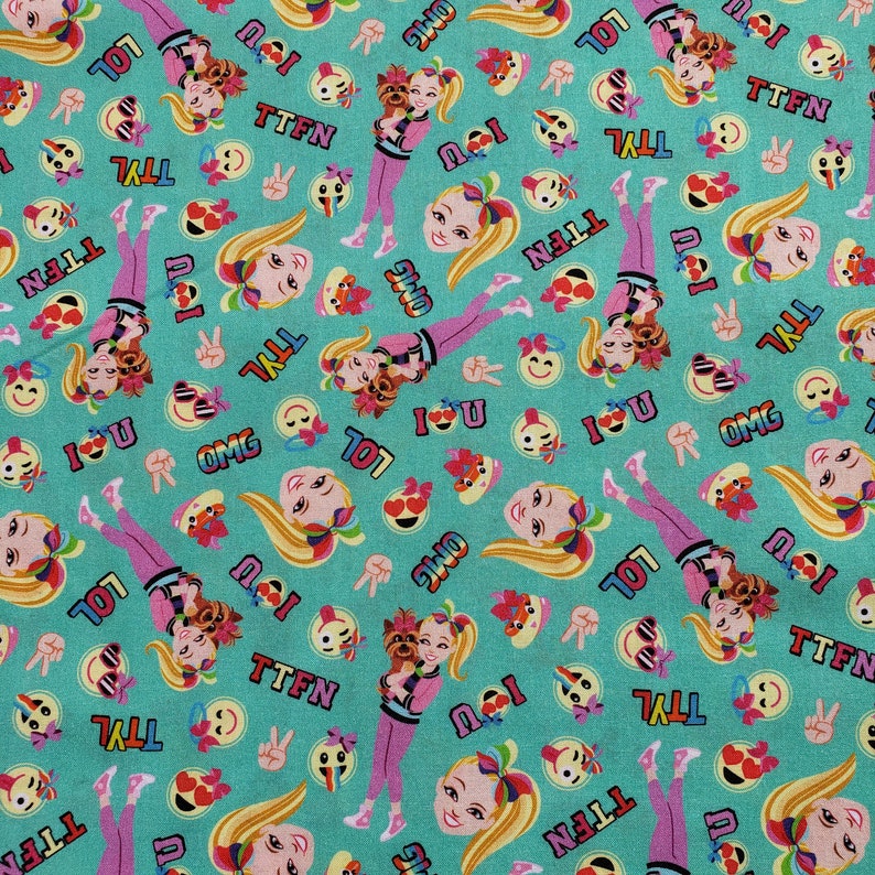 Jojo Siwa Cotton Fabric - Etsy