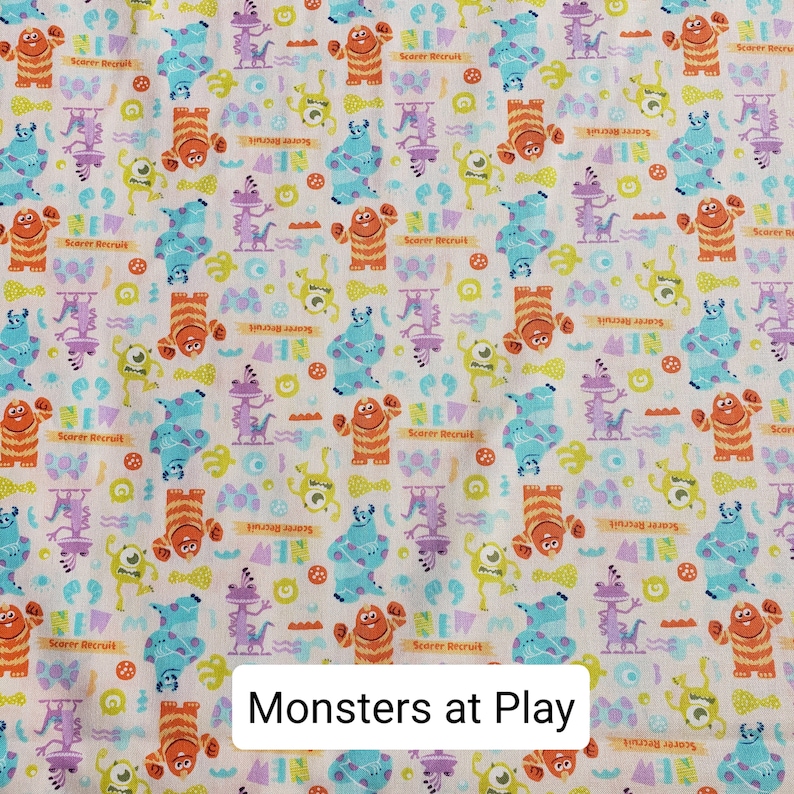 Monsters Inc Cotton Fabric - Etsy