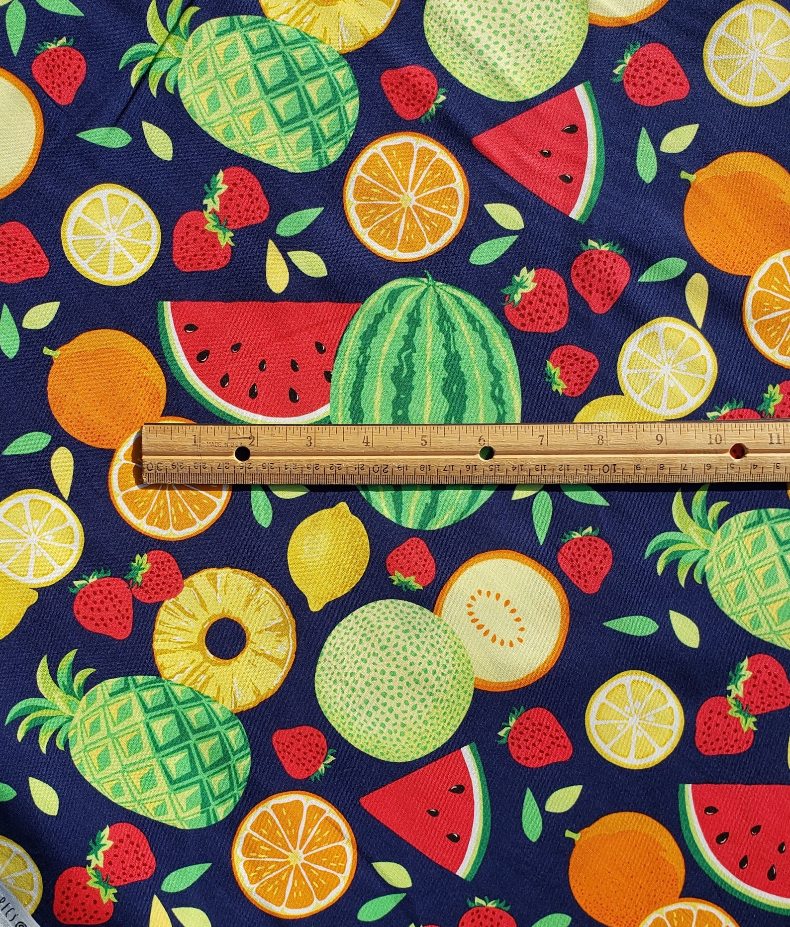 Fruit Fabric Kitchen Cotton Fabric Novelty Fabric | Etsy