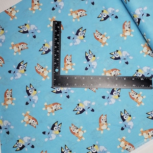 Disney Jr Bluey Cotton Quilt Fabric by the Yard - Etsy