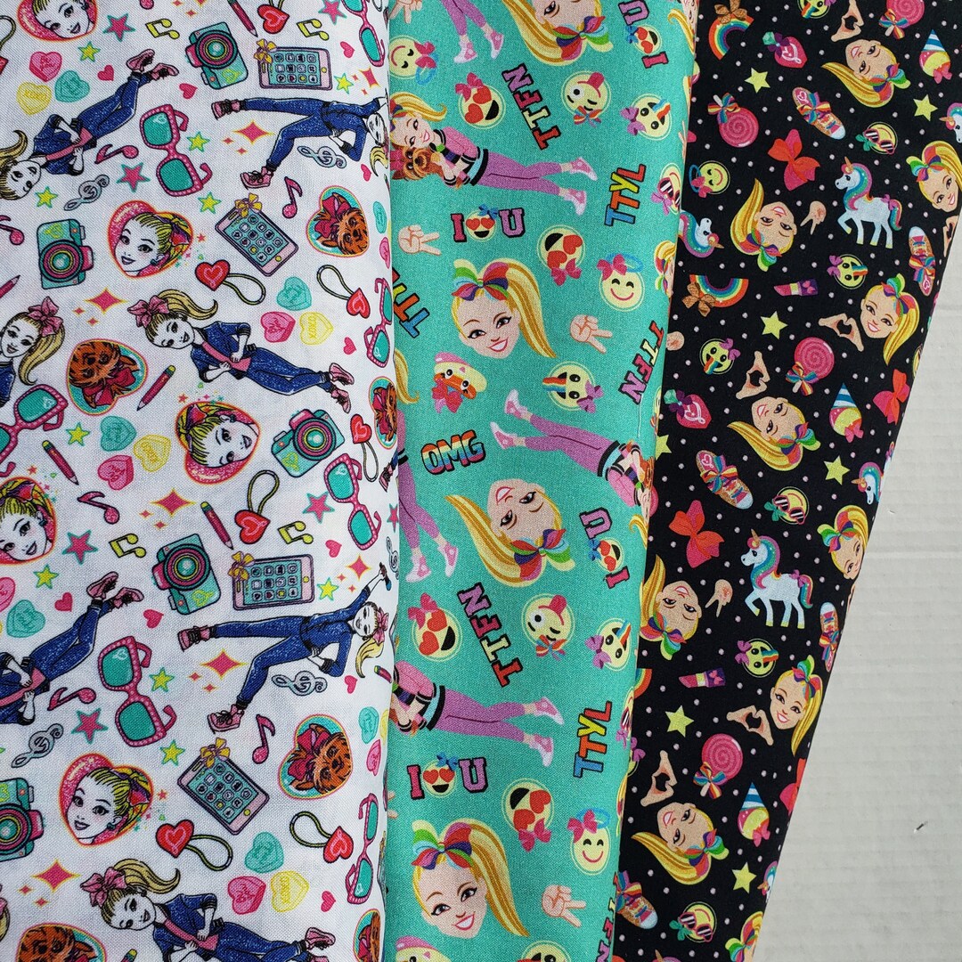 Jojo Siwa Cotton Fabric - Etsy