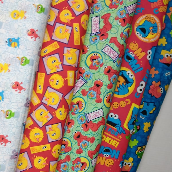 Sesame Street Fabric - Etsy