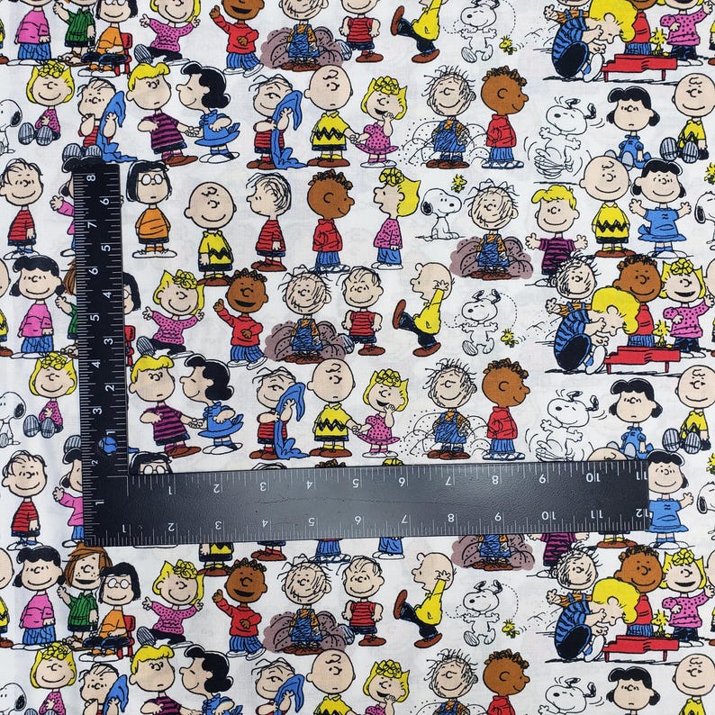 Snoopy Cotton Fabric - Etsy