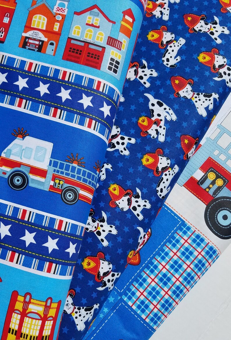 Fireman Fabric Firemen Fabric Firefighter Cotton Fabric - Etsy