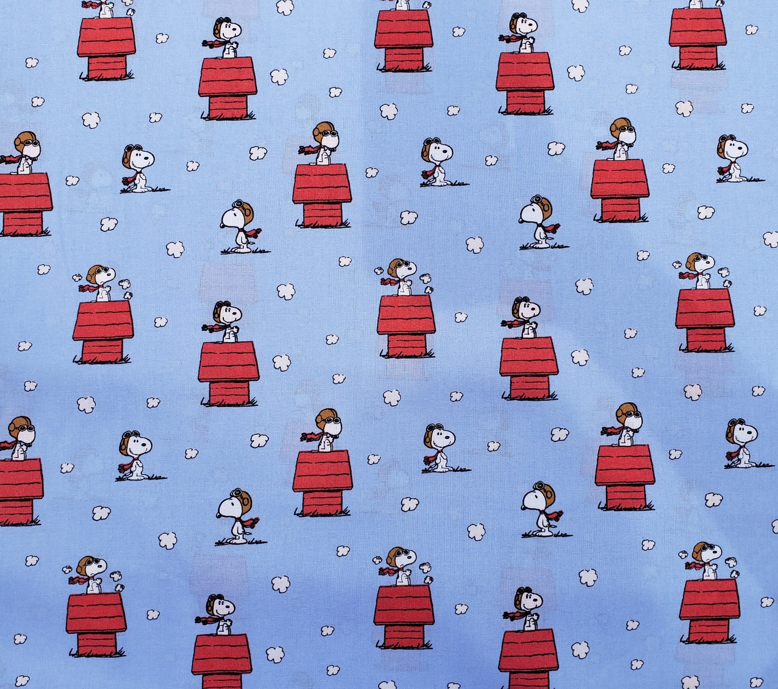 Snoopy Cotton Fabric | Etsy