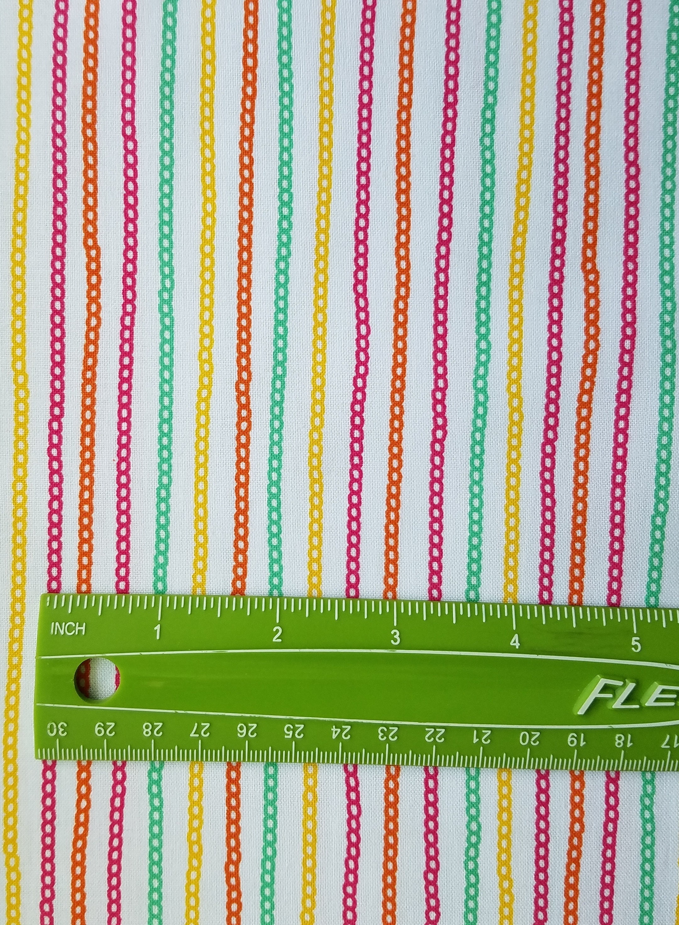 Stripe Cotton Fabric Chains Blue Green Yellow Pink or Black - Etsy
