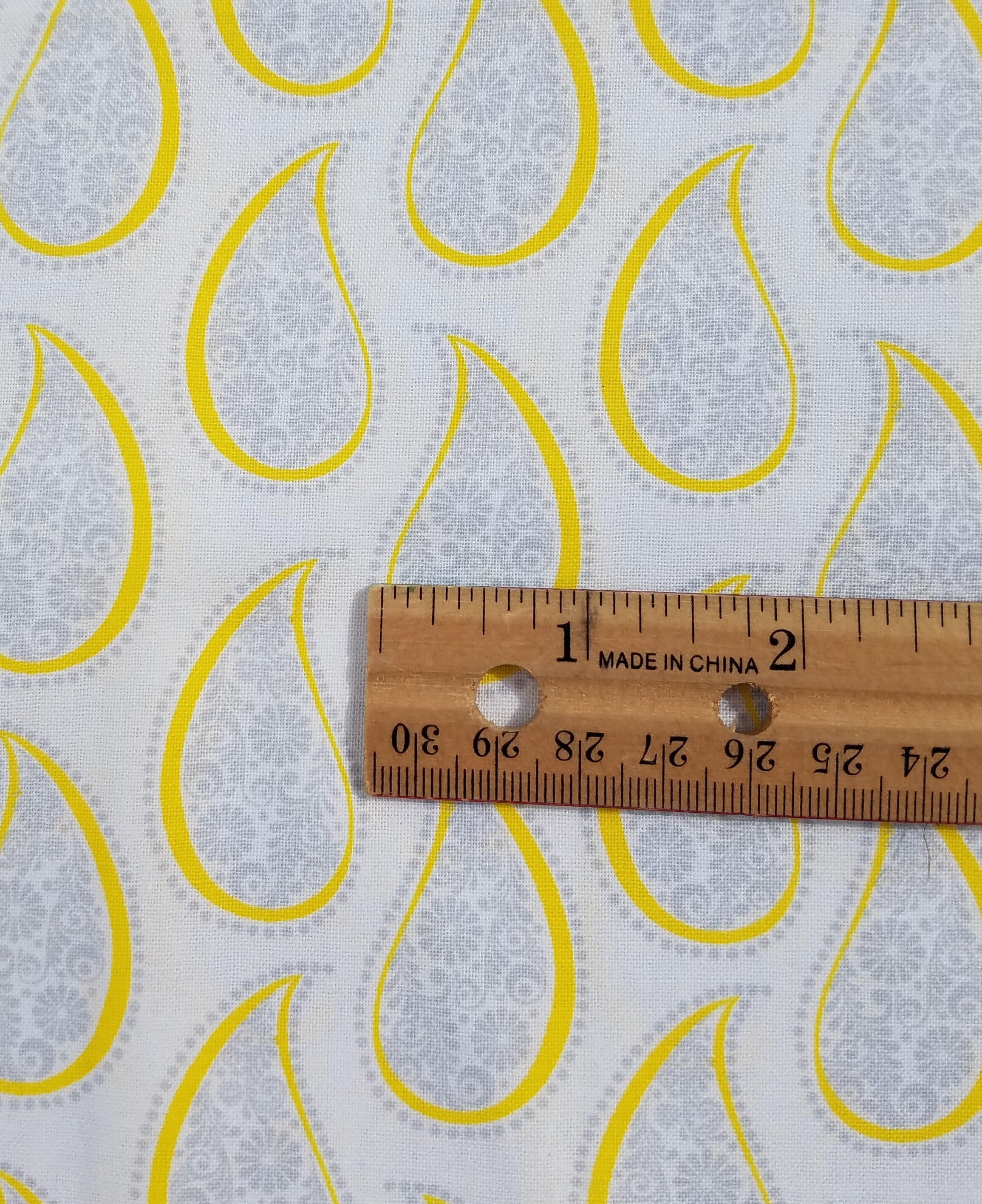 Paisley Fabric Yellow Paisley Fabric Gray Paisley Fabric | Etsy