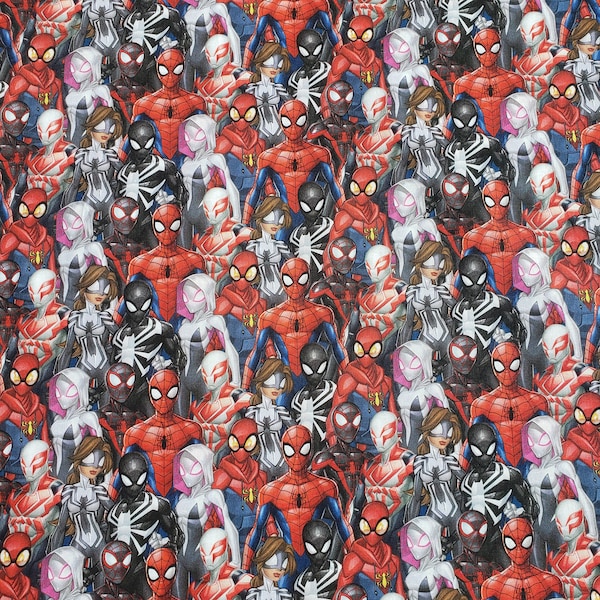 Spiderman Fabric - Etsy