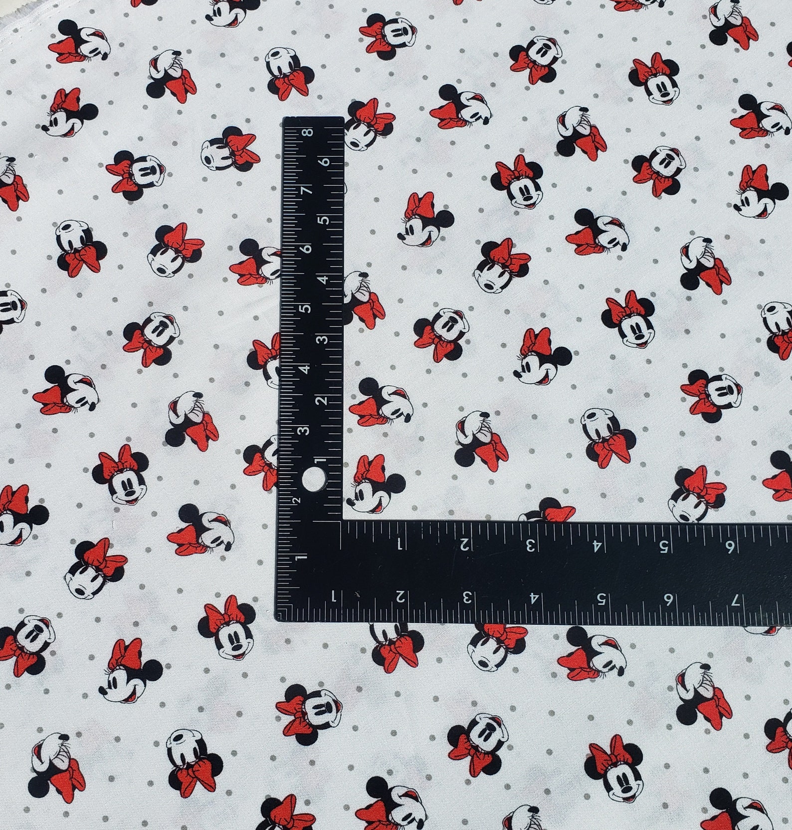 Minnie Mouse Cotton Fabric | Etsy