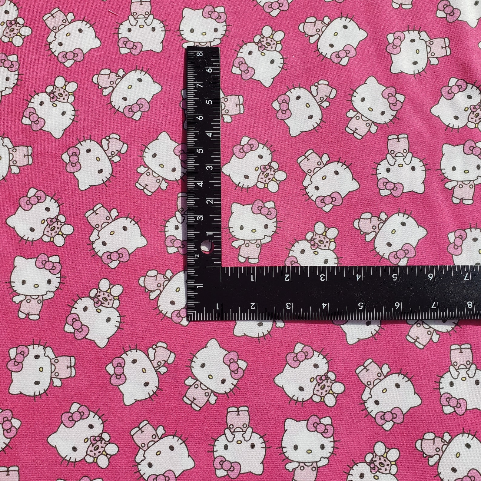 Hello Kitty Cotton Fabric - Etsy