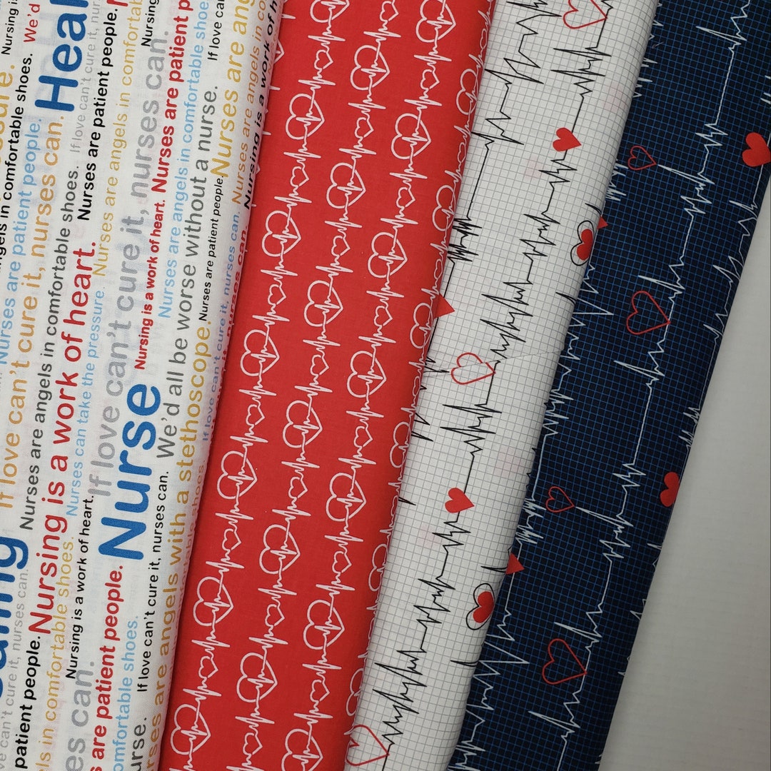 Calling All Nurses Cotton Fabric - Etsy