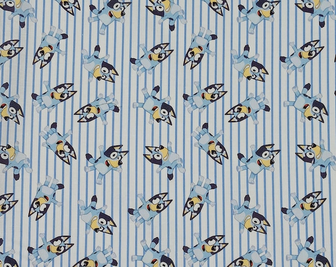 Disney Jr Bluey Cotton Quilt Fabric by the Yard - Etsy