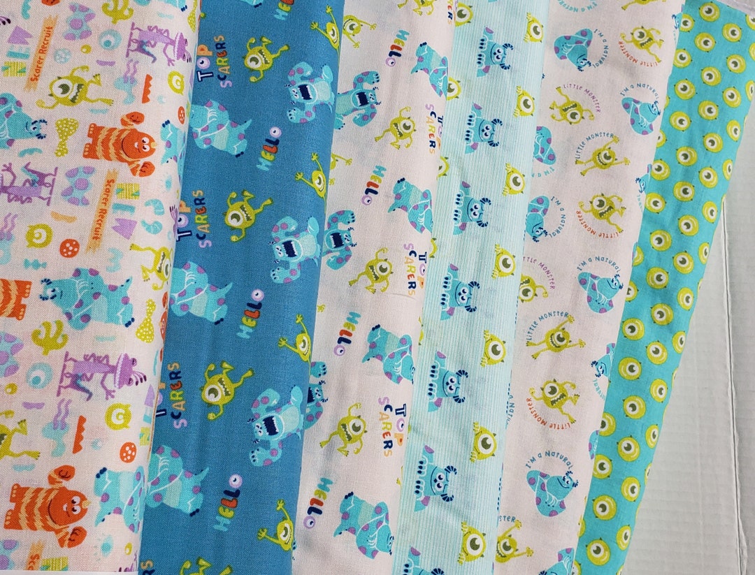 Monsters Inc Cotton Fabric - Etsy