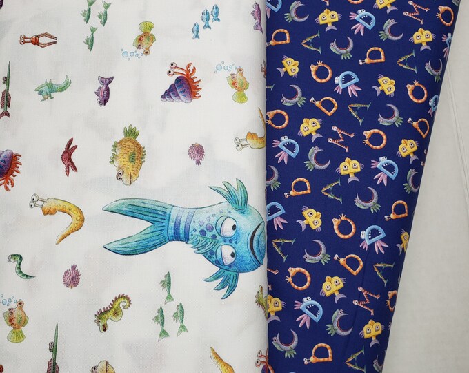 The Pout Pout Fish Cotton Fabric - Etsy