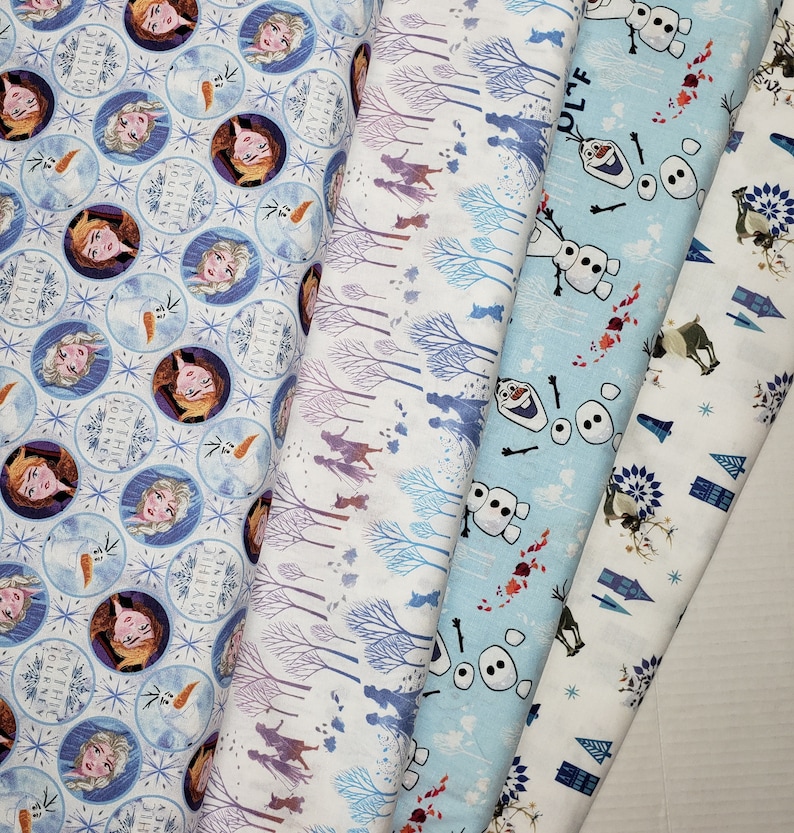 Disney Frozen Cotton Fabric - Etsy