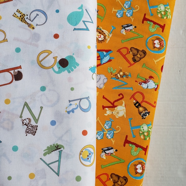 Alphabet Fabric - Etsy