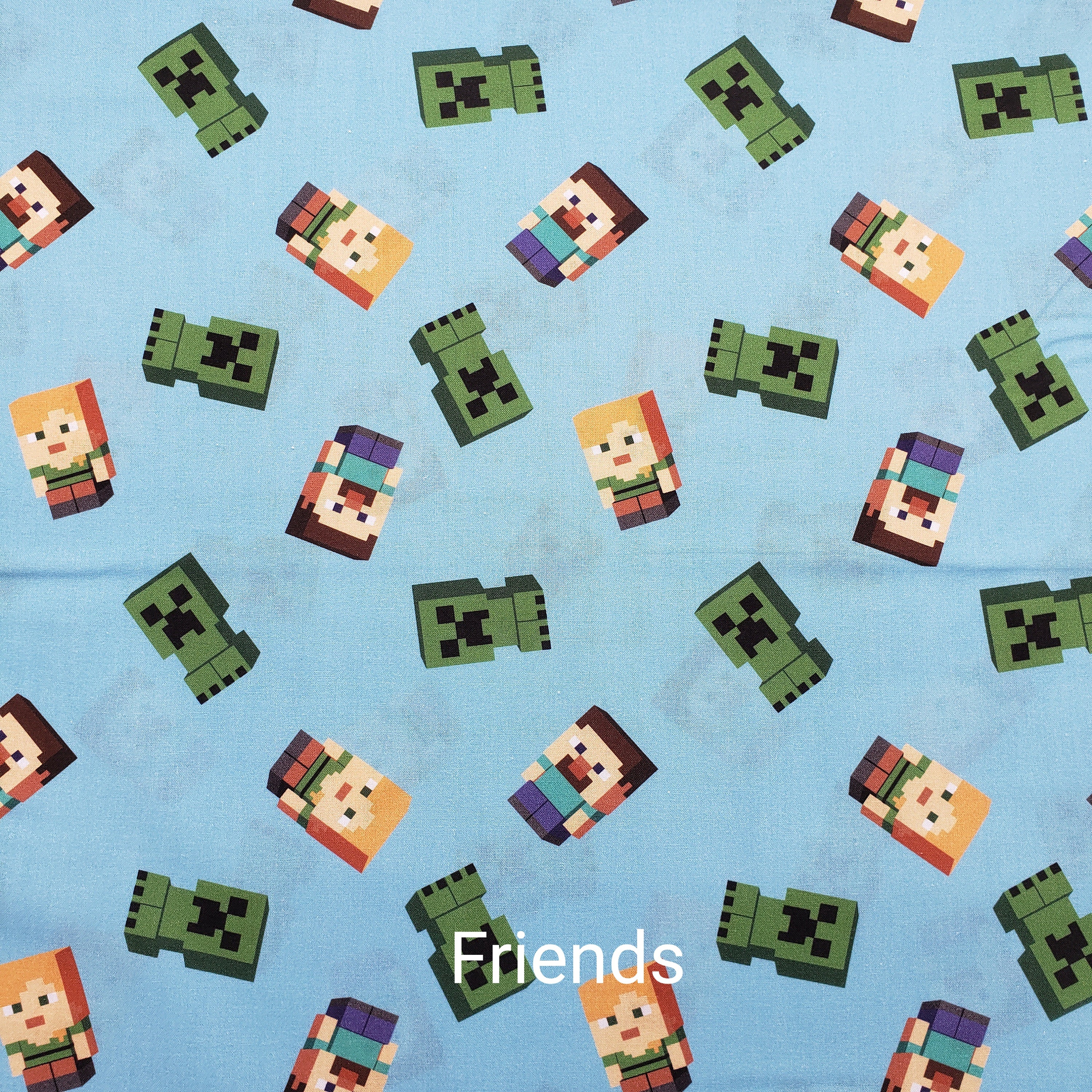 Minecraft Cotton Fabric - Etsy