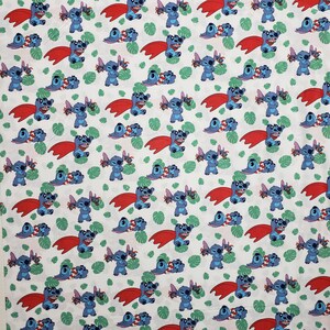 Disney Stitch Cotton Fabric - Etsy