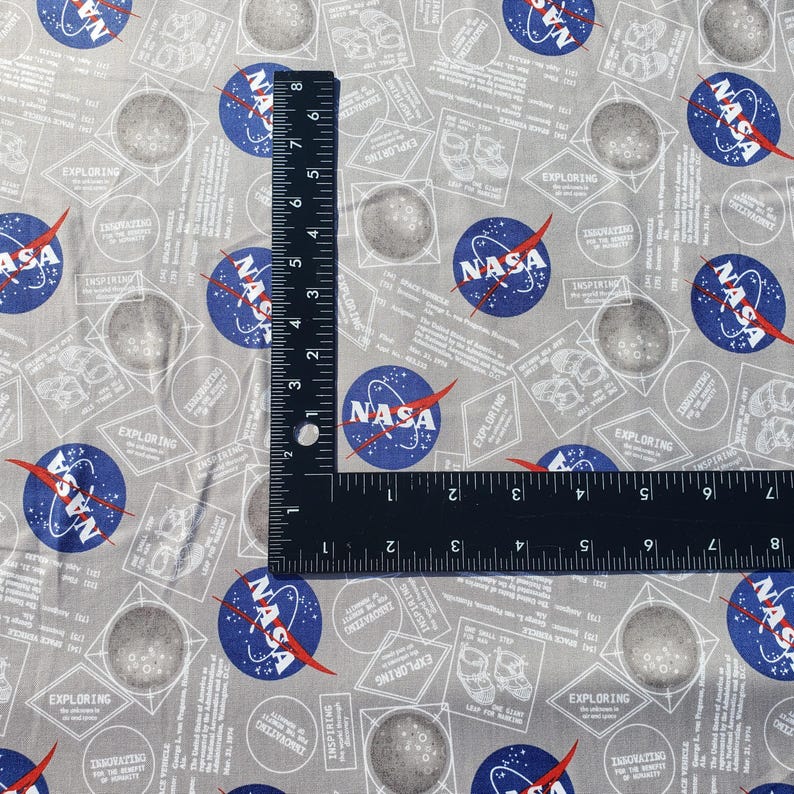 NASA Space Cotton Fabric - Etsy