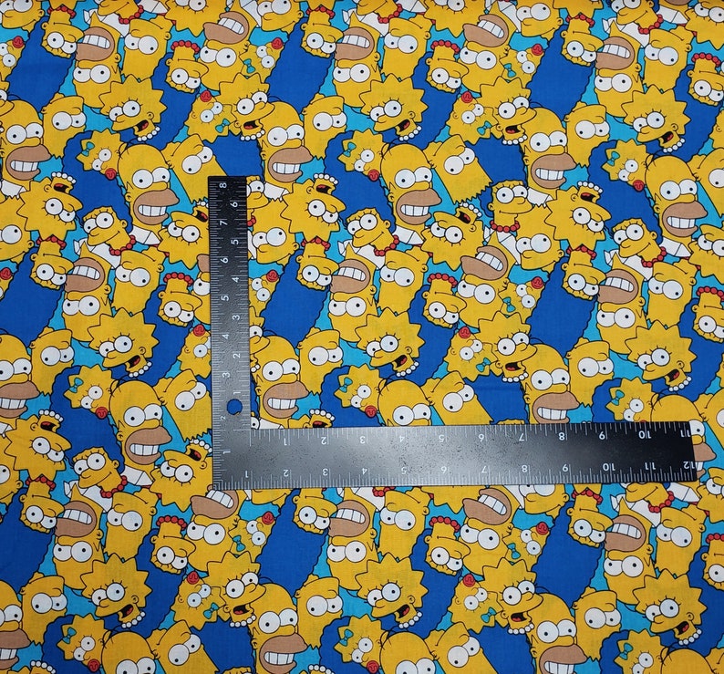 The Simpsons Cotton Quilt Fabric - Etsy