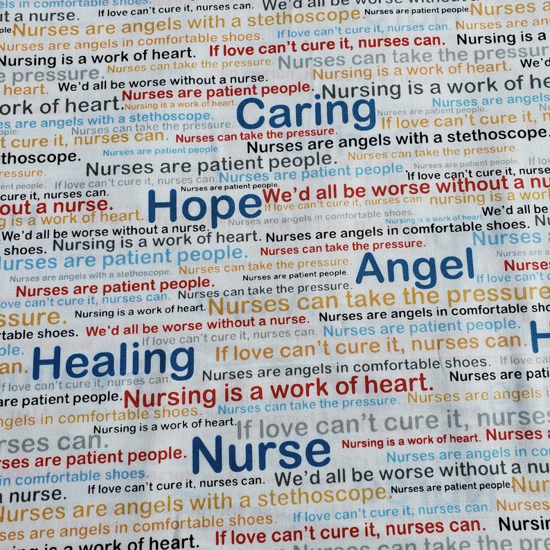 Calling All Nurses Cotton Fabric - Etsy