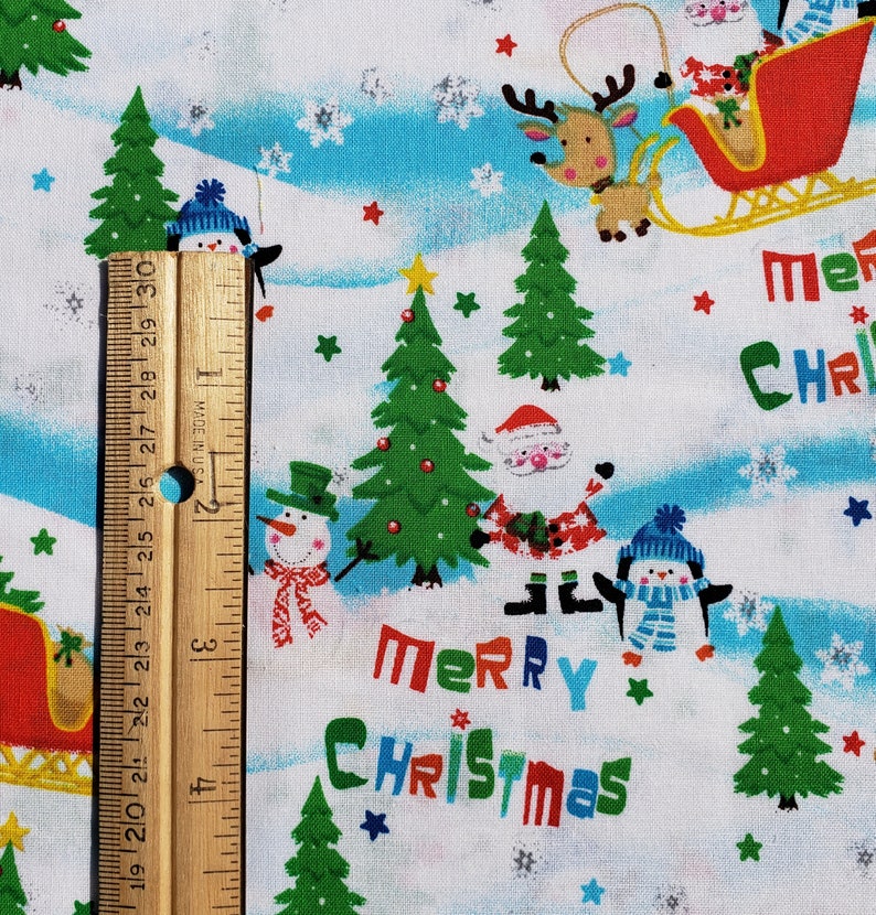 Christmas Cotton Fabric | Etsy