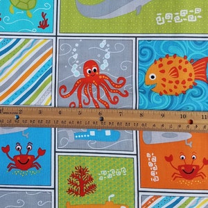 Sea Life Fabric Underwater Life Fabric Marine Life Fabric - Etsy