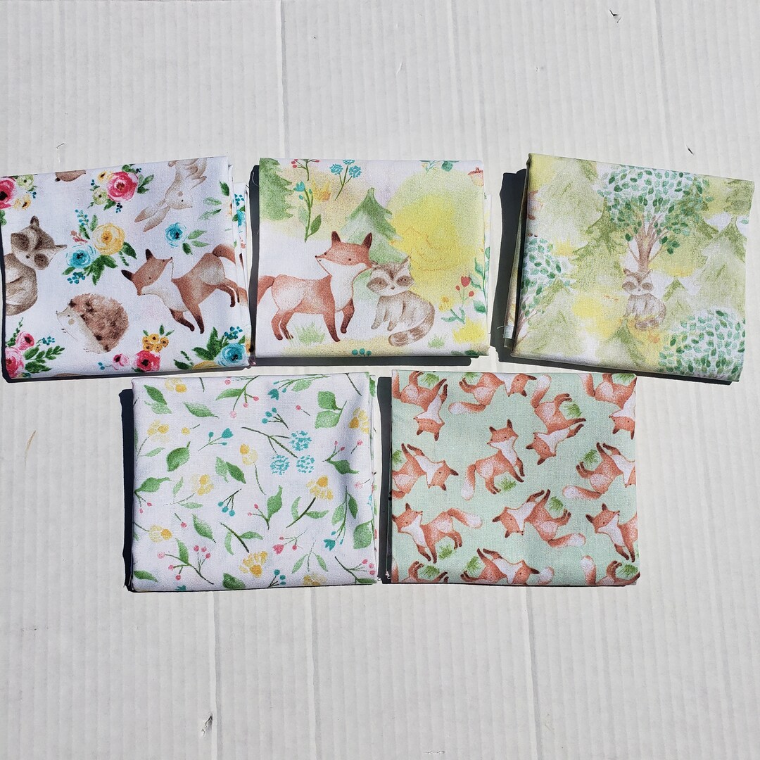 Spring Fox Fat Quarter Cotton Fabric - Etsy