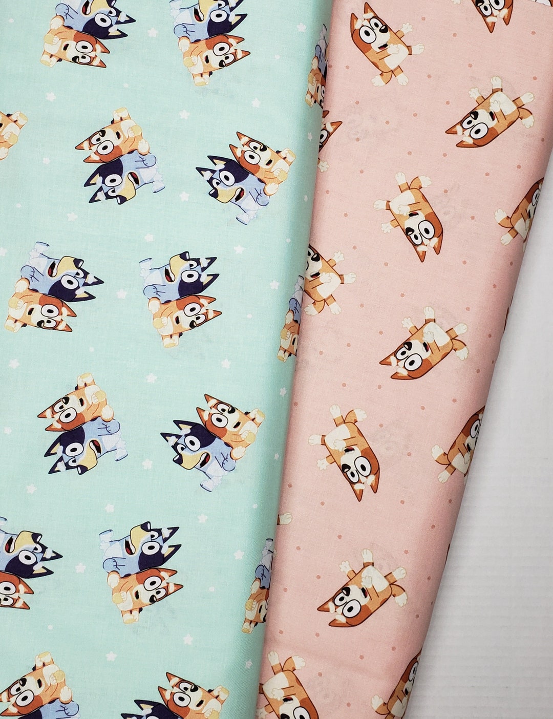 Disney Jr Bluey Cotton Quilt Fabric by the Yard - Etsy