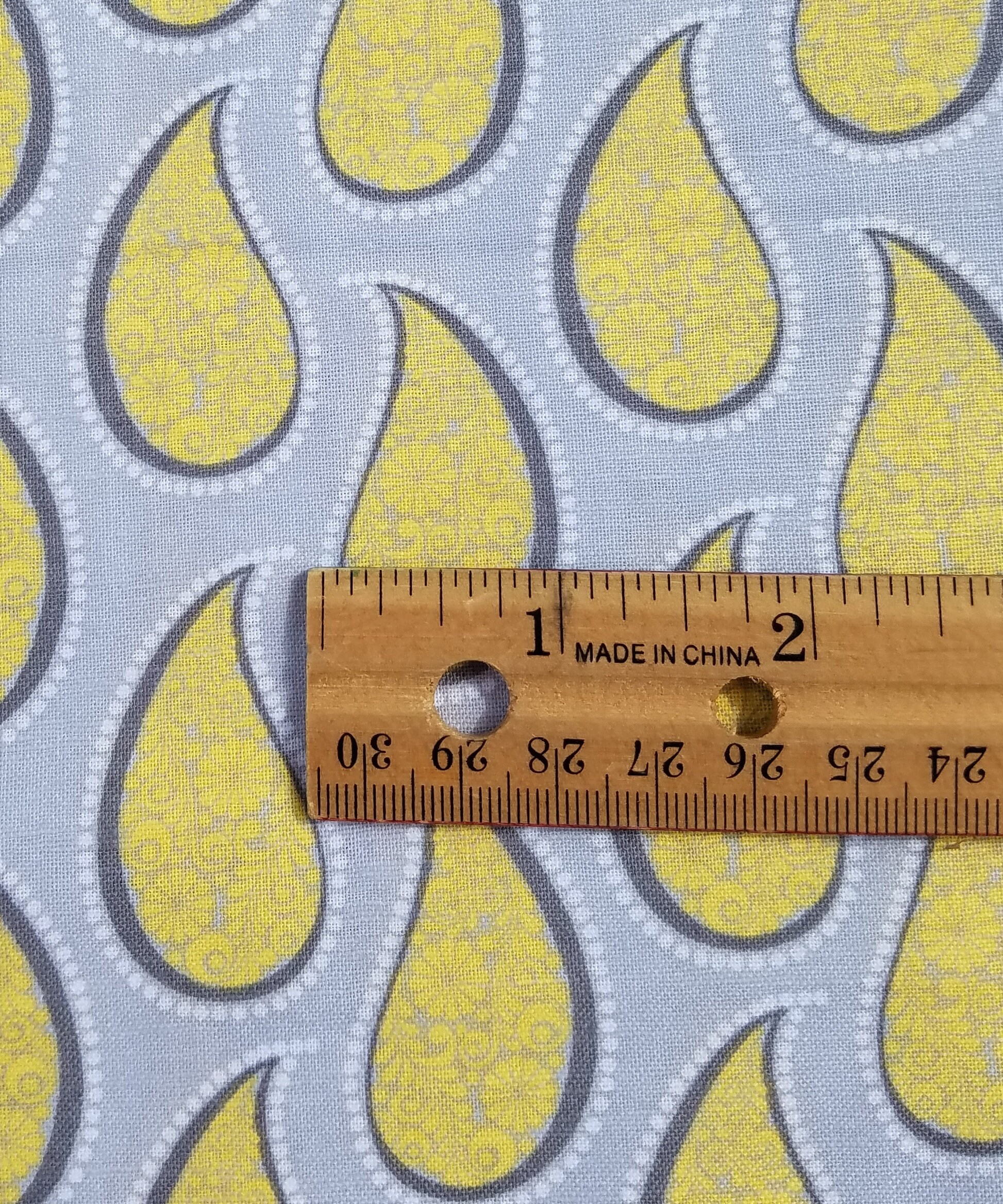 Paisley Fabric Yellow Paisley Fabric Gray Paisley Fabric | Etsy