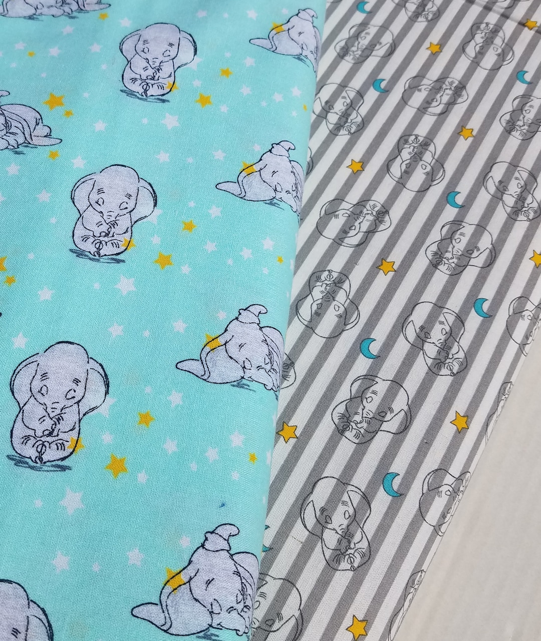 Disney Fabric, Dumbo Stripe Cotton Fabric - Etsy