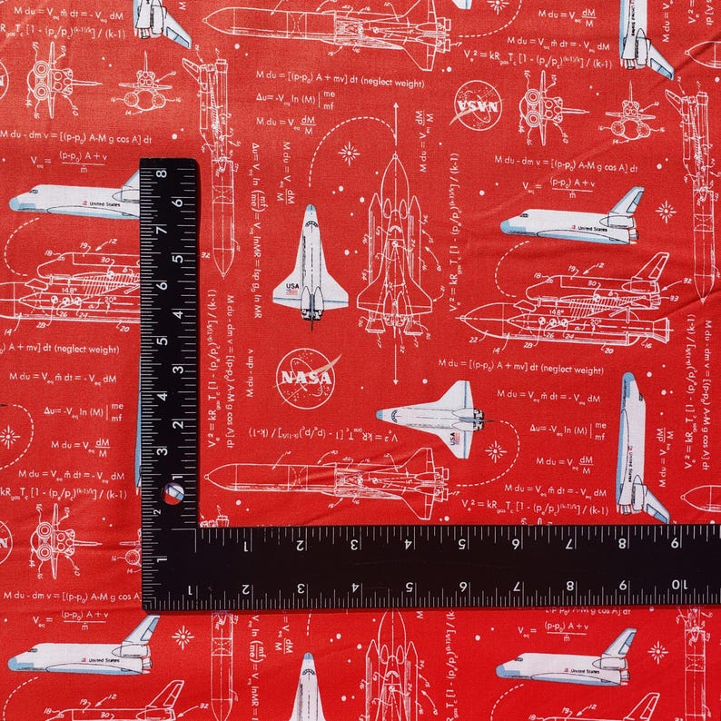 NASA Space Cotton Fabric - Etsy