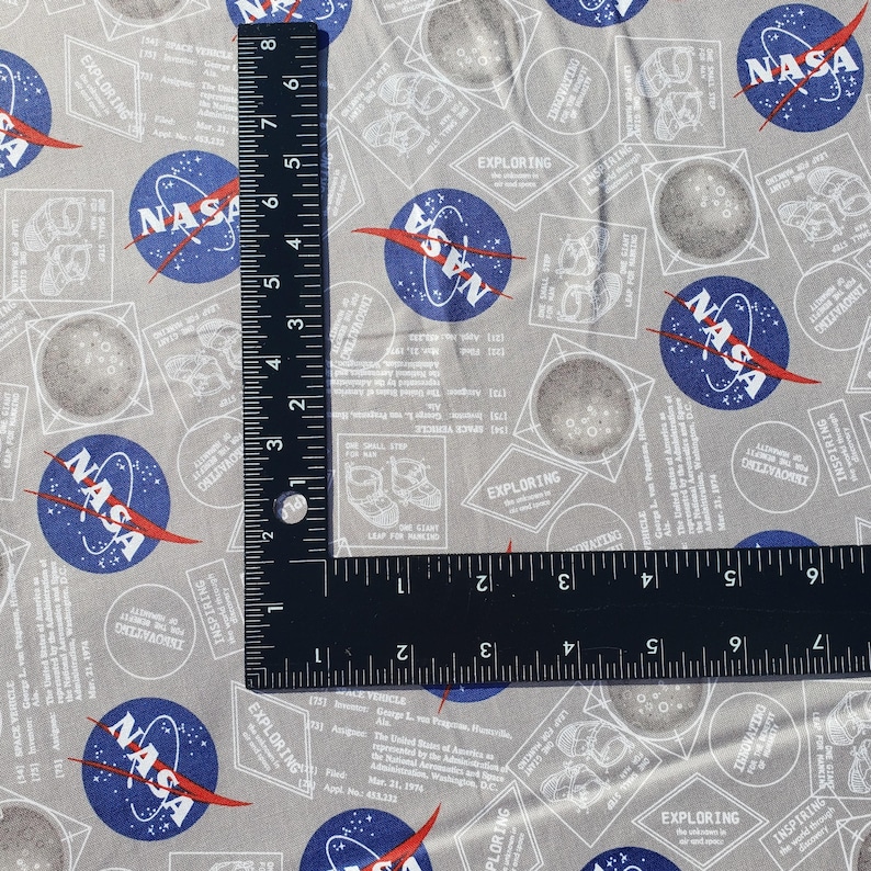 NASA Space Cotton Fabric - Etsy