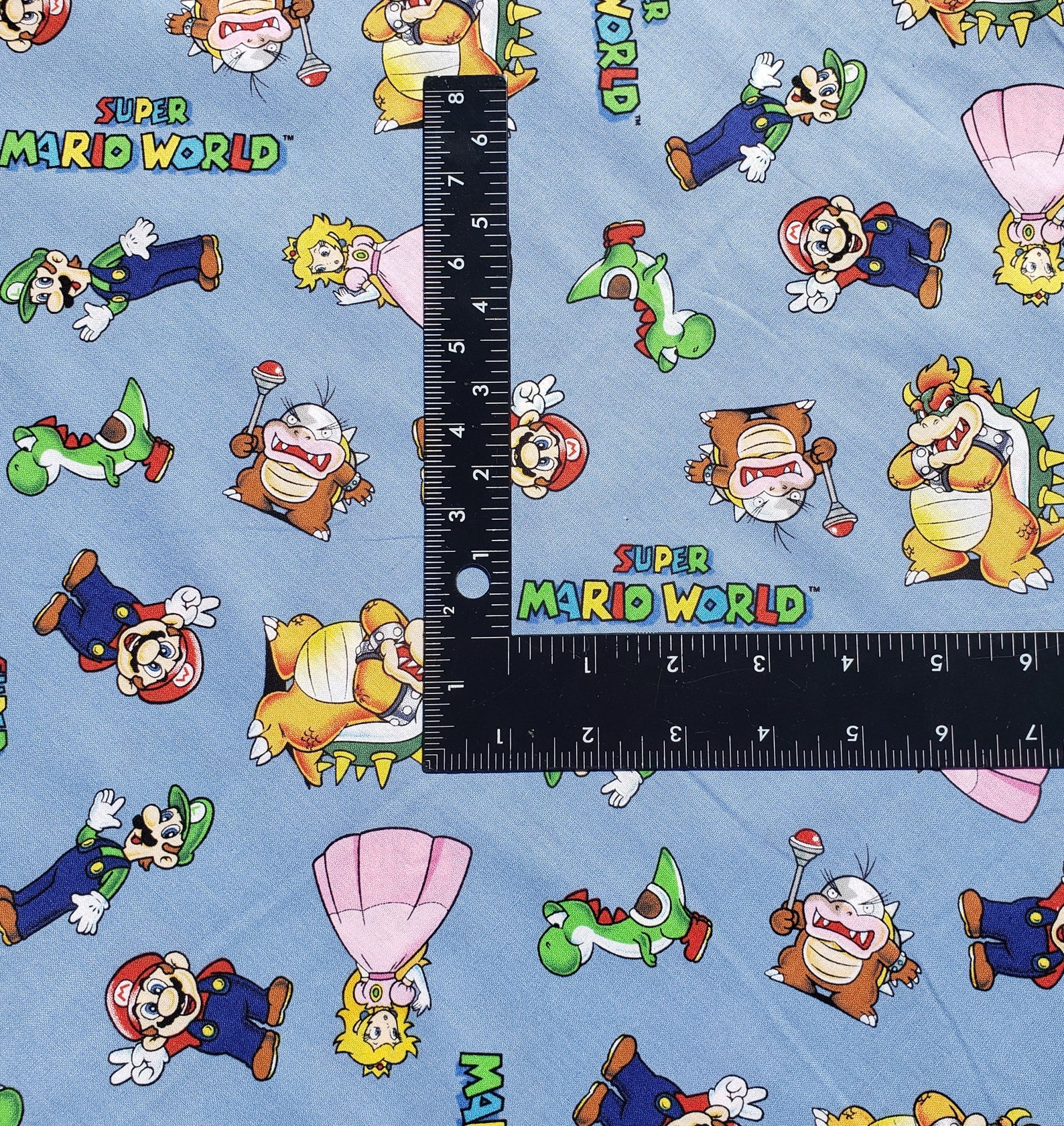 Super Mario Cotton Fabric - Etsy